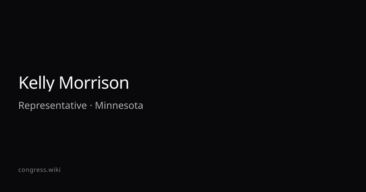 Kelly Morrison · Congress.wiki